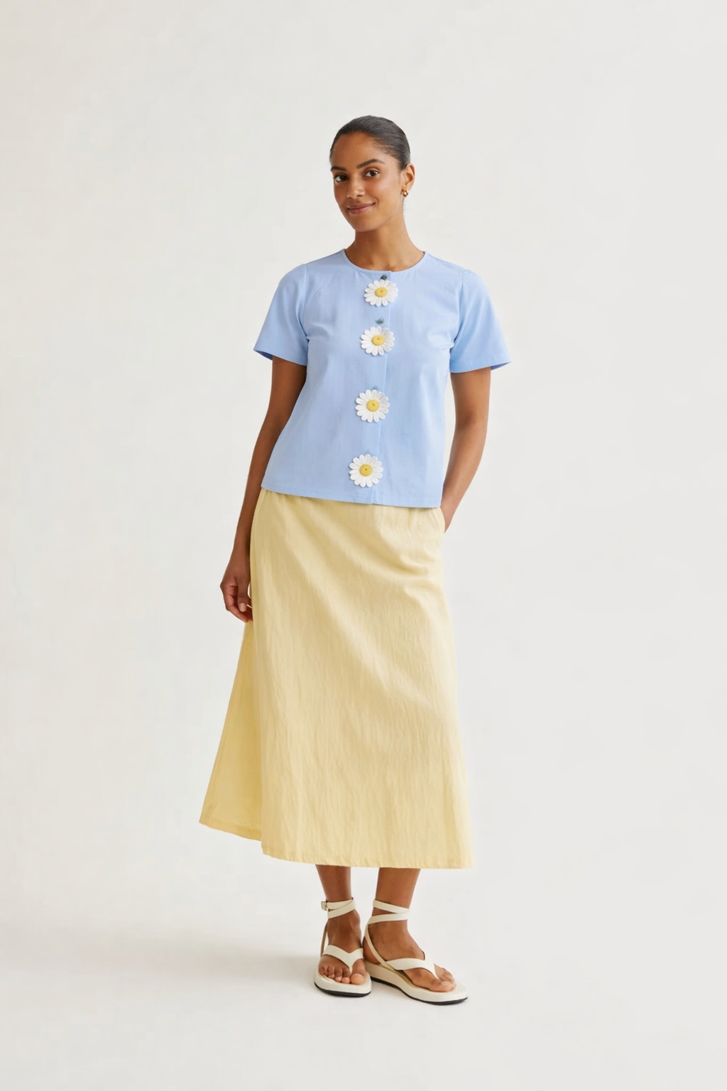 Felicia Shirt, Powder Blue – Wardrobe At The Cross