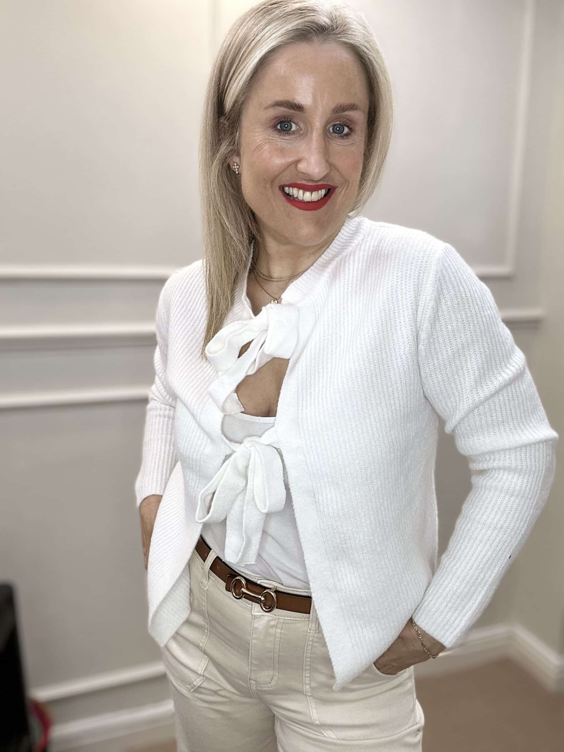 Tilly Tie Knit, Cloud Dancer – Wardrobe At The Cross