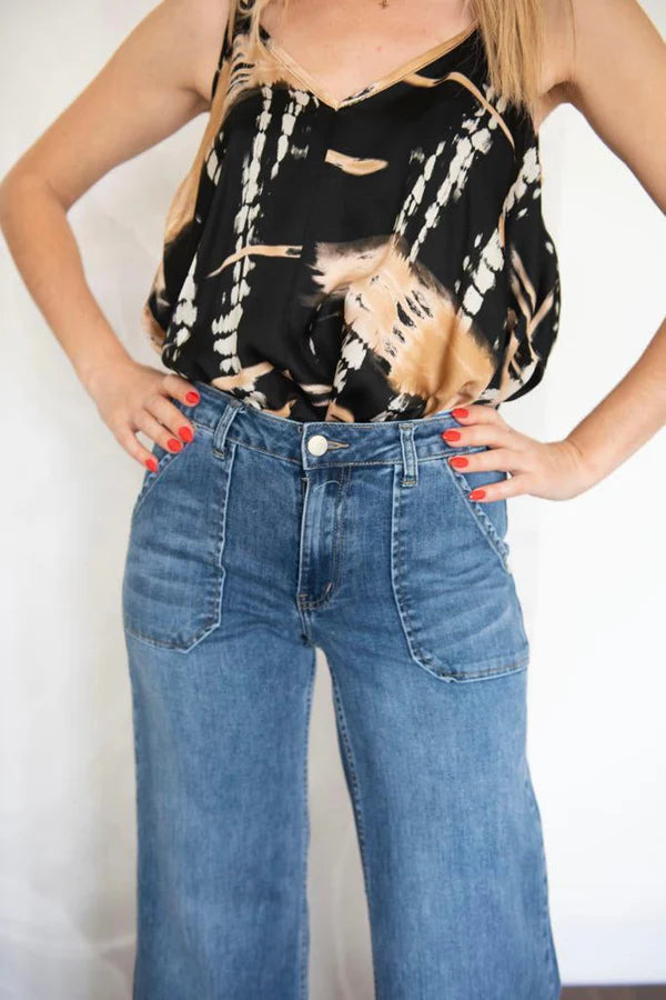Rowan Jean - Wide Leg, Mid-Wash – Wardrobe At The Cross